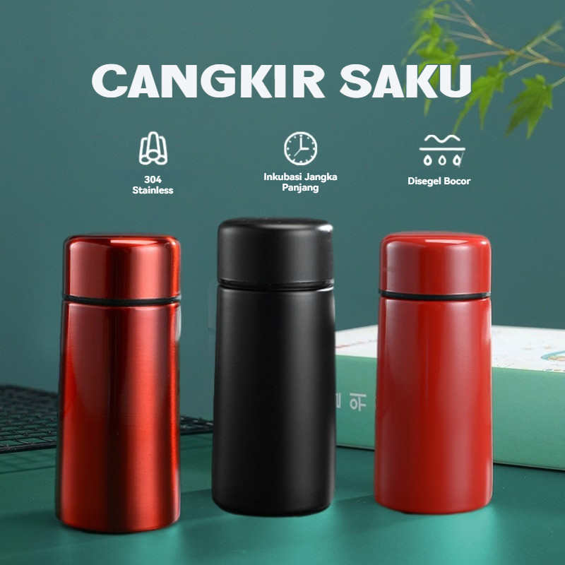 Jual Termos Mini Tumbler Pocket 160ml/200ml Stainless Steel 304 Hot & Cool Water / Coffee ...