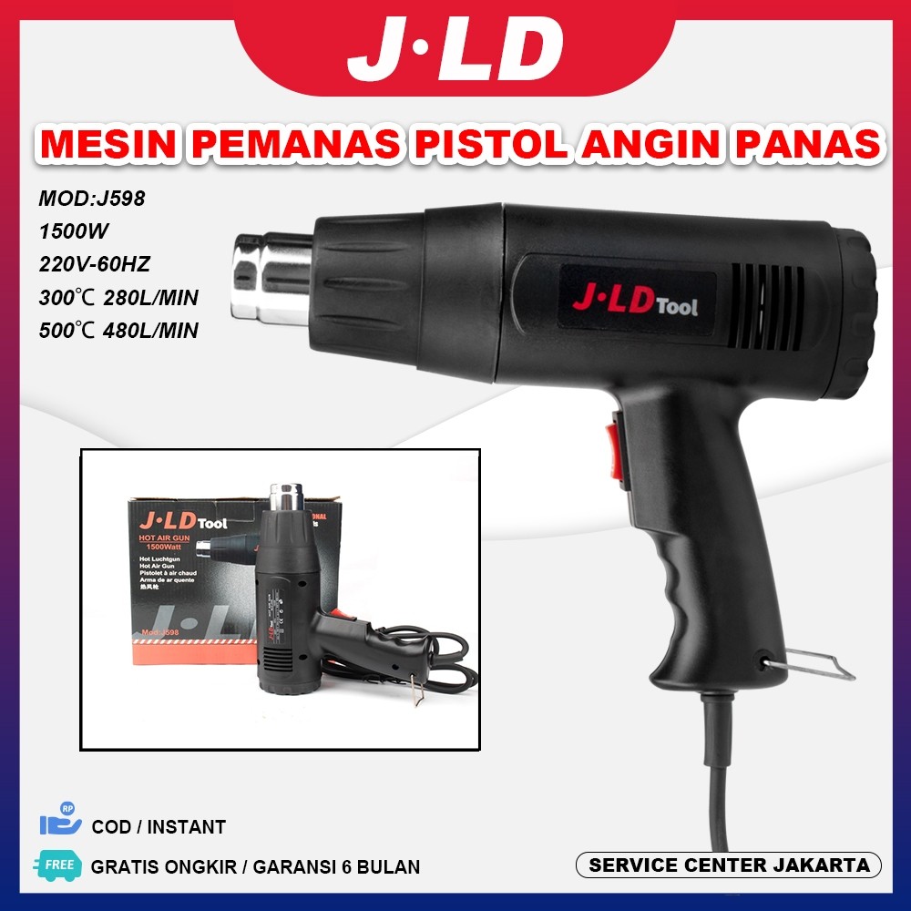 Jual hi87gt54 JLD Hot air gun Mesin Pemanas Pistol Angin Panas 1500w Dryer Heat Solder Thermal ...