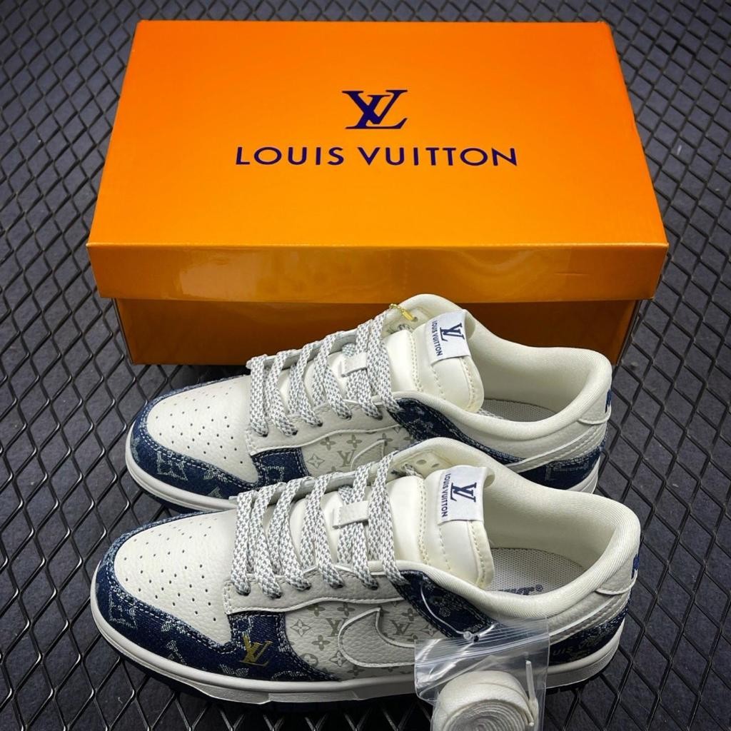 Jual Louis Vuitton x Nike SB Dunk Low Cut Casual Sneakers Sport Skate ...
