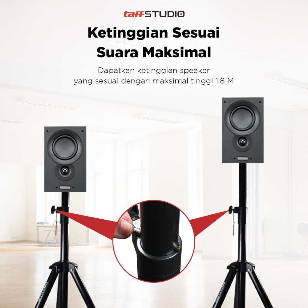 Jual TaffSTUDIO Floor Tripod Stand Speaker Audio System 8-15 Inch 1.8M - SPS-502M | Shopee Indonesia