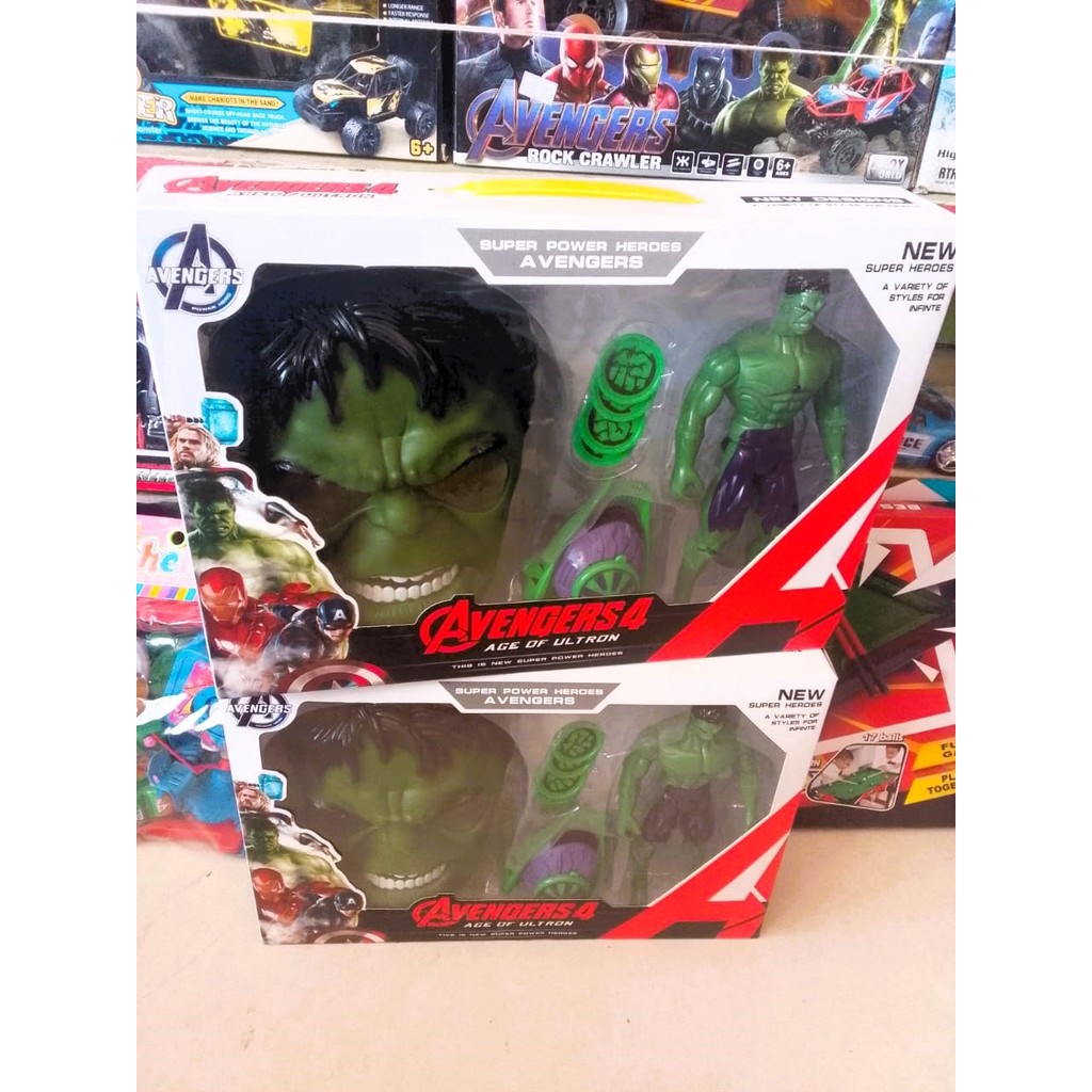 Jual TGA Avengers 4 Age of Ultron Set Captain America Hulk Iron Man ...