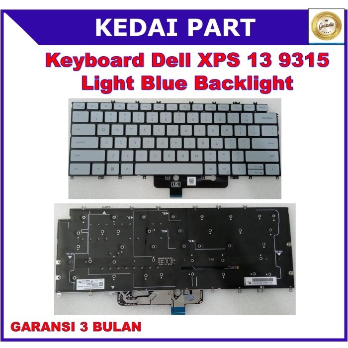 Jual Keyboard Dell XPS 13 9315 0NY0PX NY0PX Light Blue Backlight ...