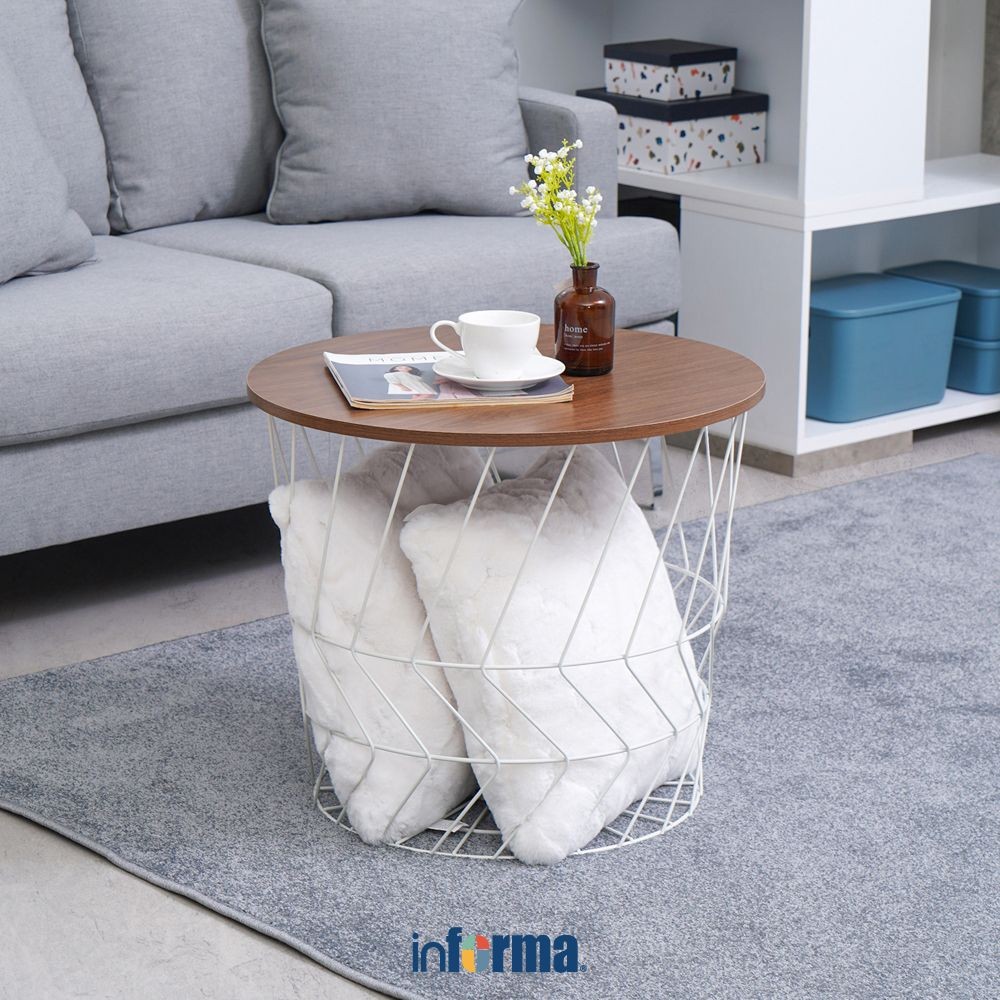 Jual Informa Leta Meja Tamu Dengan Penyimpanan - Putih Coffee Table ...