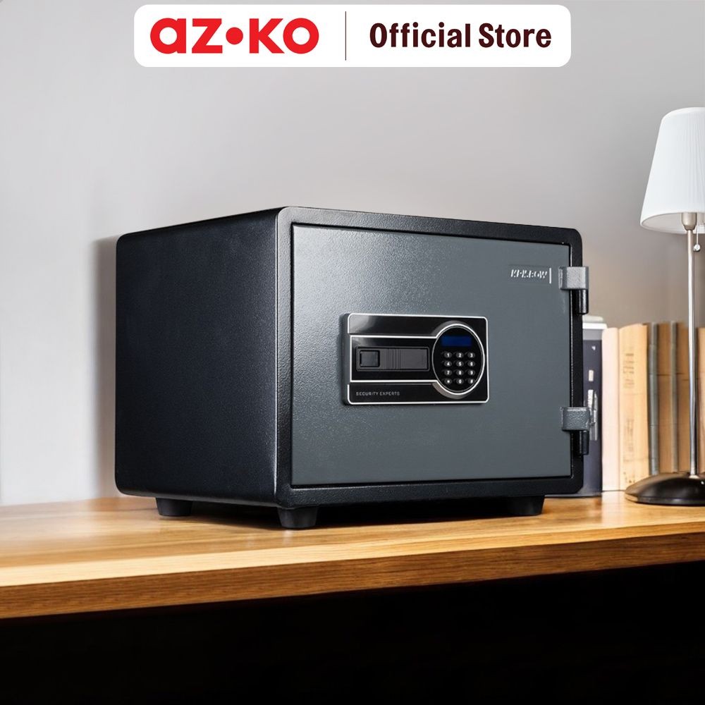 Jual AZKO Krisbow 49.8X39X35.5 cm Vulcanic Brankas Tahan Api Fire ...