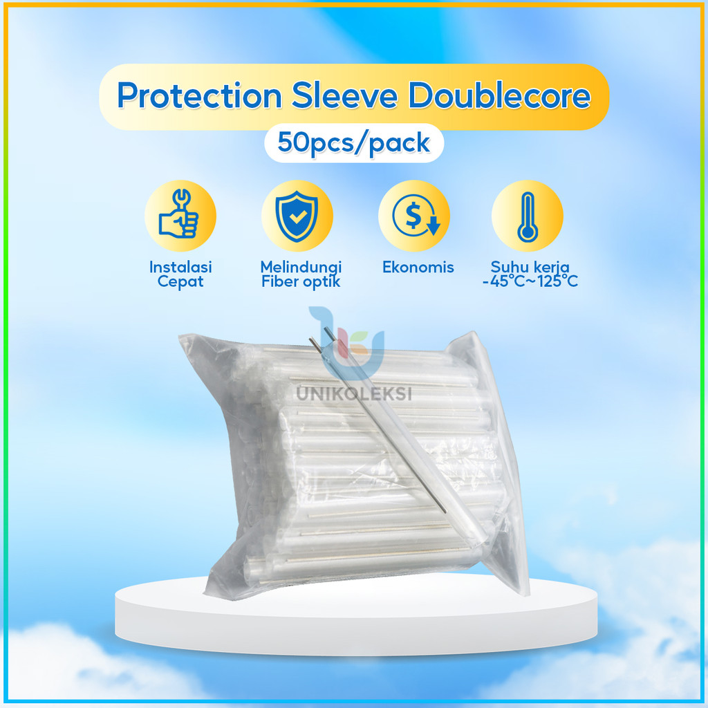 Jual [[ TERMURAH ]]1 Pack 50 pcs Protection Sleeve Besar 2 Kawat ...