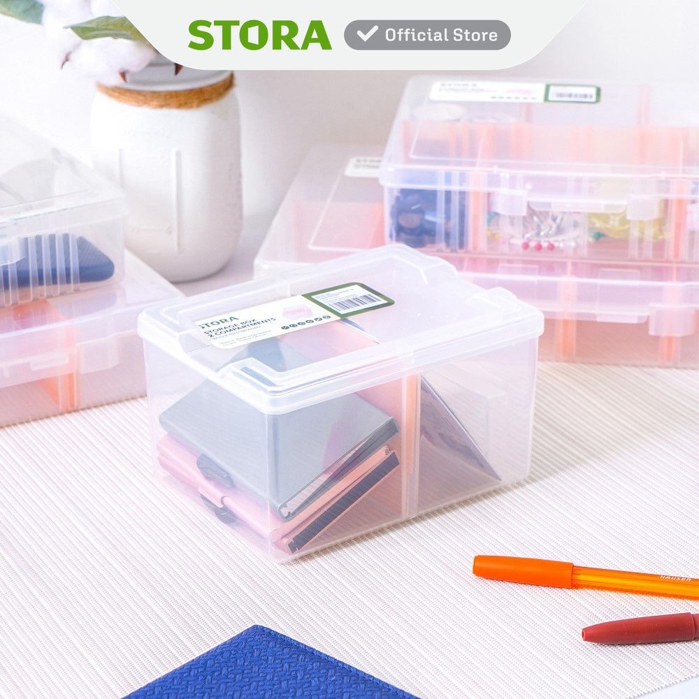Jual Stora 10.4X14.7X8.3 cm Kotak Penyimpanan Dengan Tutup 2 ...