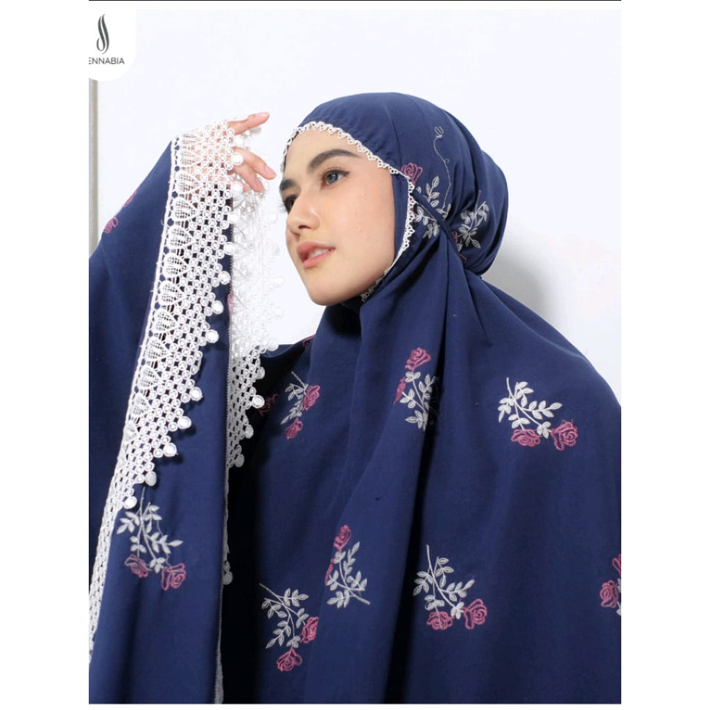 Jual MUKENA DEWASA KATUN RAYON BORDIR NADIRA JUMBO MUKENA MOTIF NADIRA ...