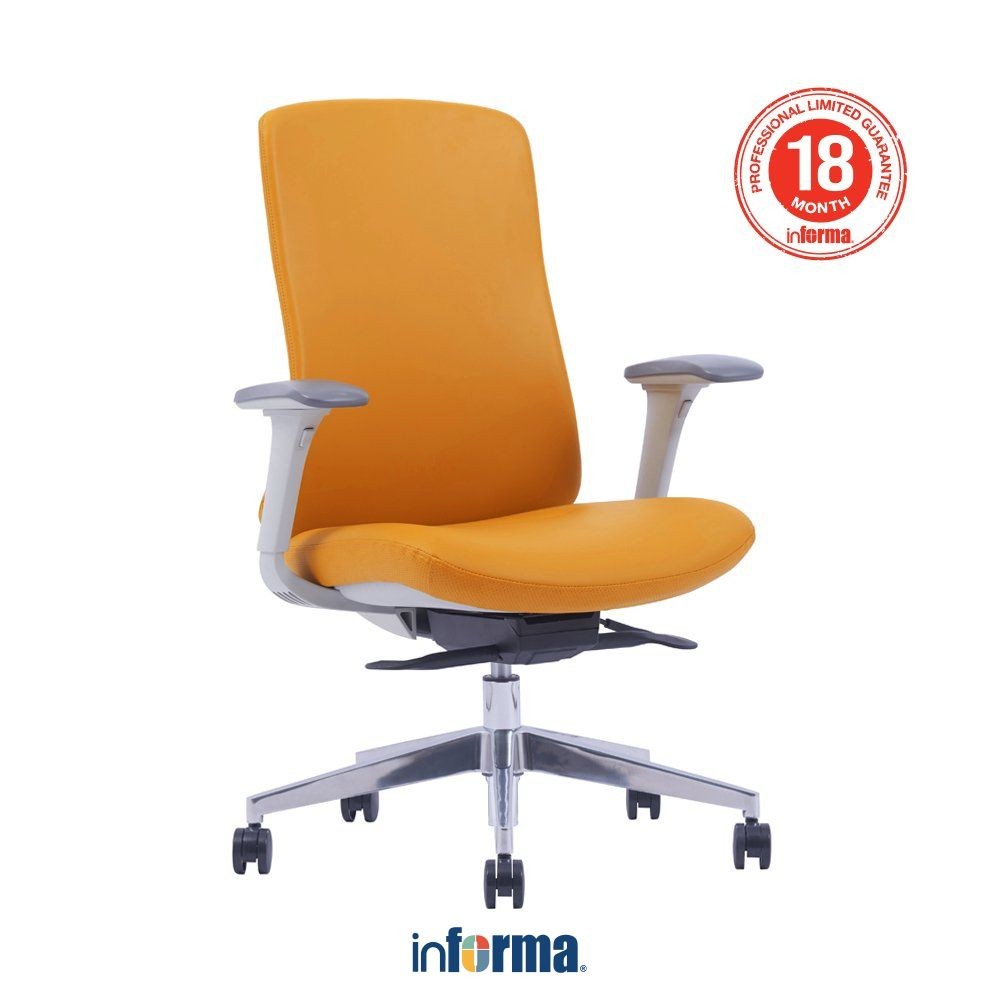 Jual Informa Sieben Steffann Kursi Kantor Sandaran Sedang - Cokelat ...