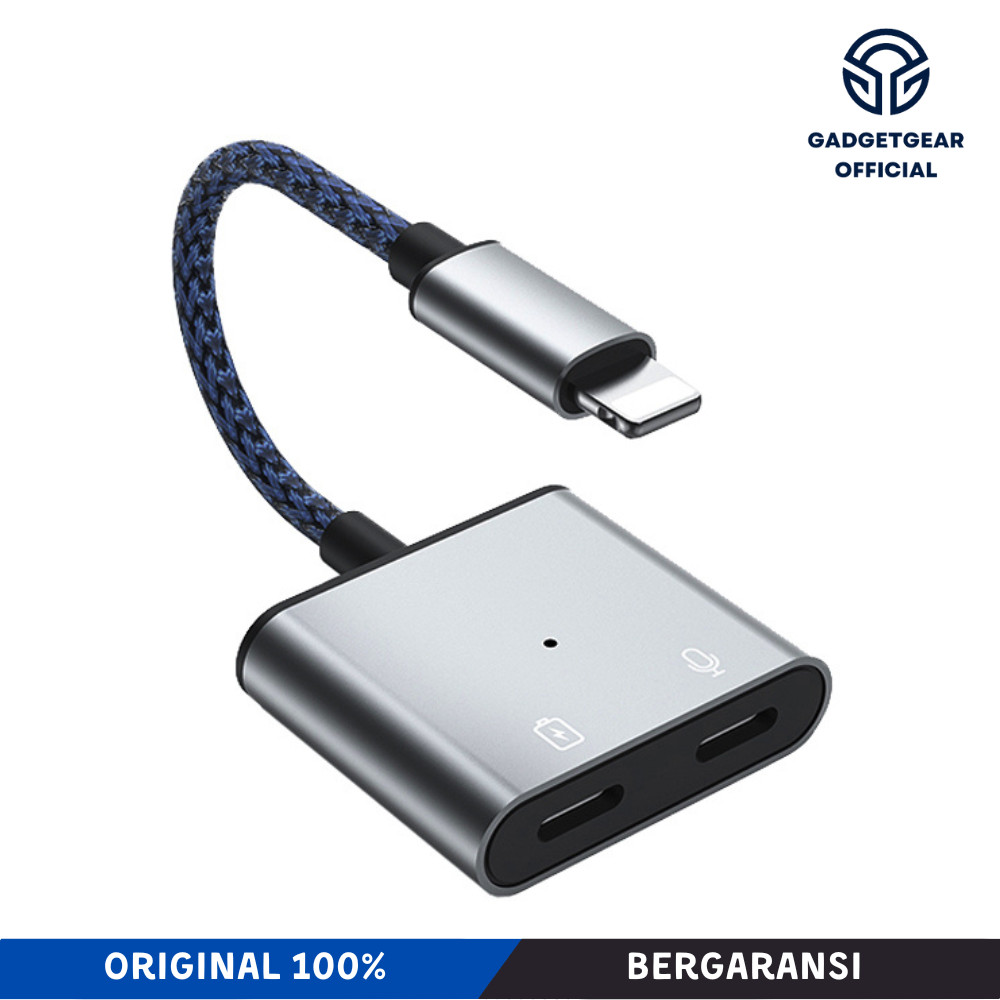 Jual Splitter Lightning to Lightning 2 in 1 for Iphon Converter Audio ...