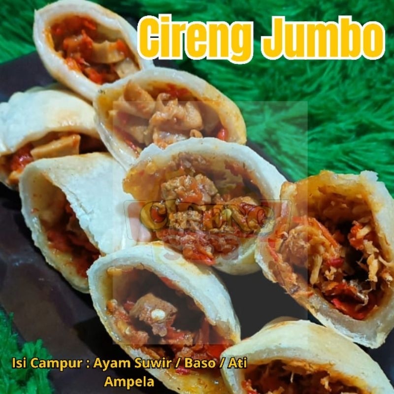 Jual Cireng Jumbo isi Campur ayam suwir/ baso / usus/ati ampela ...