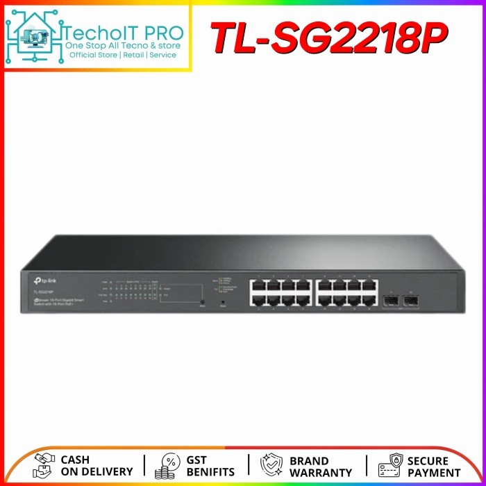 Jual TP-Link TL-SG2218P JetStream PoE 18 Port Gigabit Smart Switch ...
