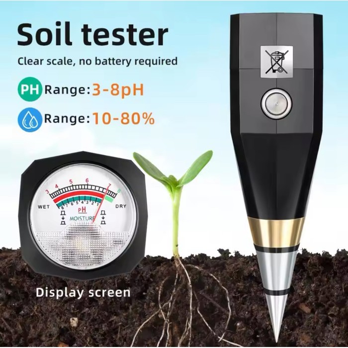 Jual Professional Soil PH Tester 2 in 1 Tanah Akurat Kelembaban Meter ...