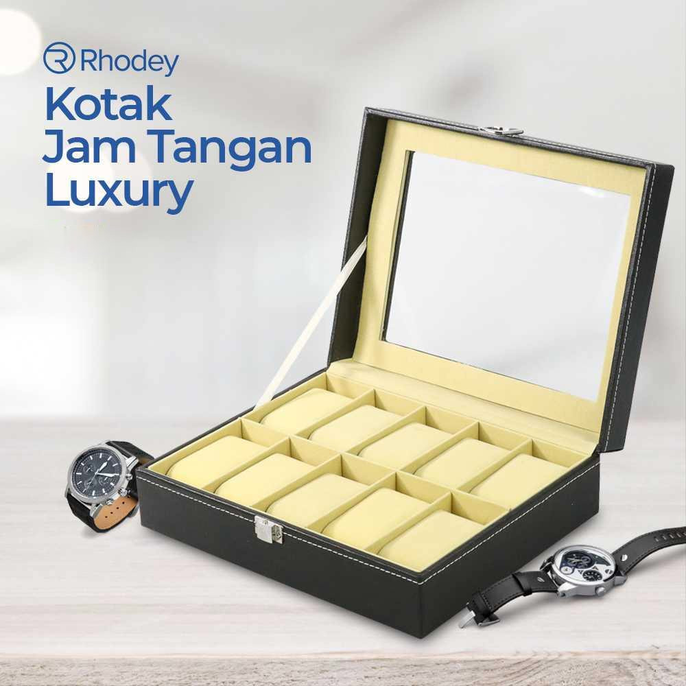 Jual LISM Kotak Jam Tangan Luxury 12 Slot Tempat Kotak Serbaguna Untuk ...