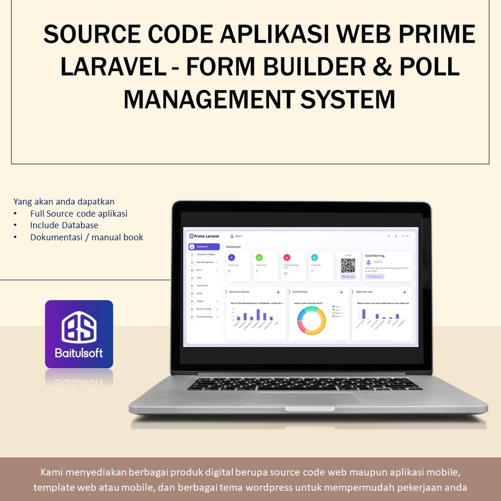 Jual SOURCE CODE APLIKASI WEB PRIME LARAVEL - FORM BUILDER & POLL MANAGEMENT SYSTEM | Shopee ...