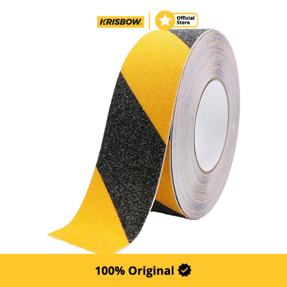 Jual Krisbow Isolasi Anti Slip 5 cm X 20 Mtr - Hitam/Kuning | Shopee ...