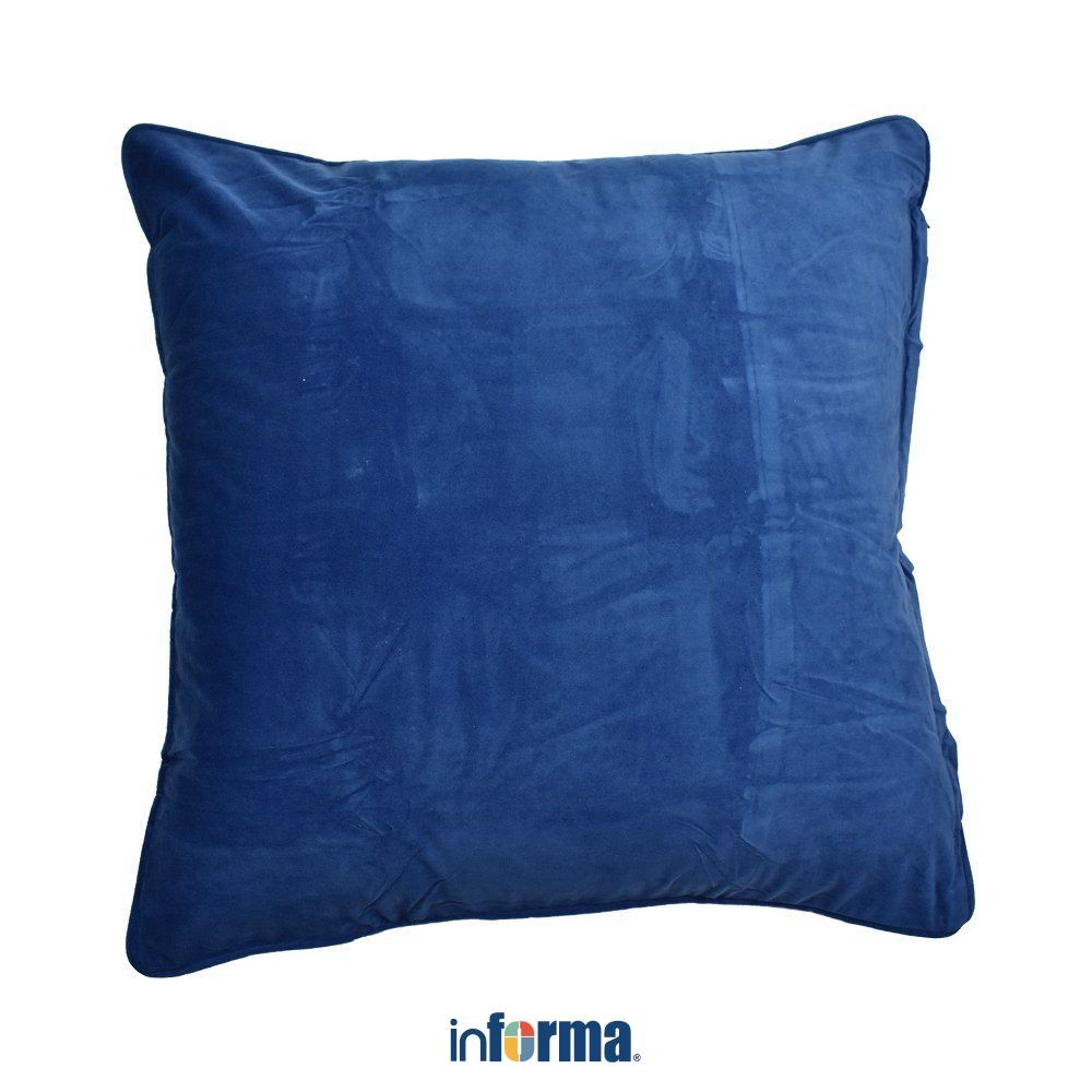 Jual Informa Sarung Bantal Sofa 45X45 cm Velvet - Biru Tua Cushion ...
