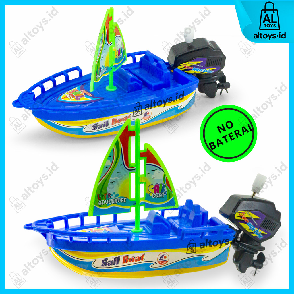 Jual Kapal Boat Sport Perahu Layar Kunci Putar Tanpa Baterai Bisa ...