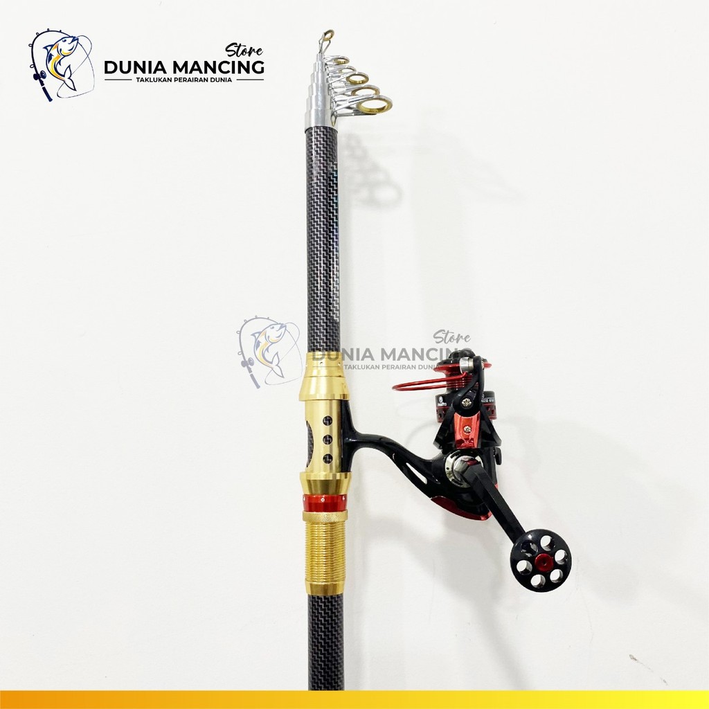 Jual Paket 1 Set Joran Pancing Laut Antena Portable High Carbon Joran ...