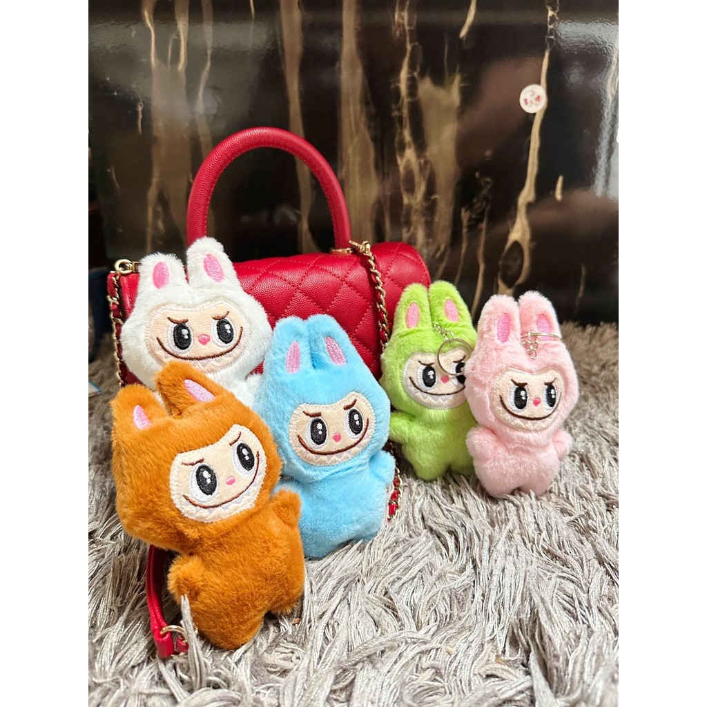 Jual DC - LABUBU The Monster Boneka Key Chain Face Labubu PREMIUM ...