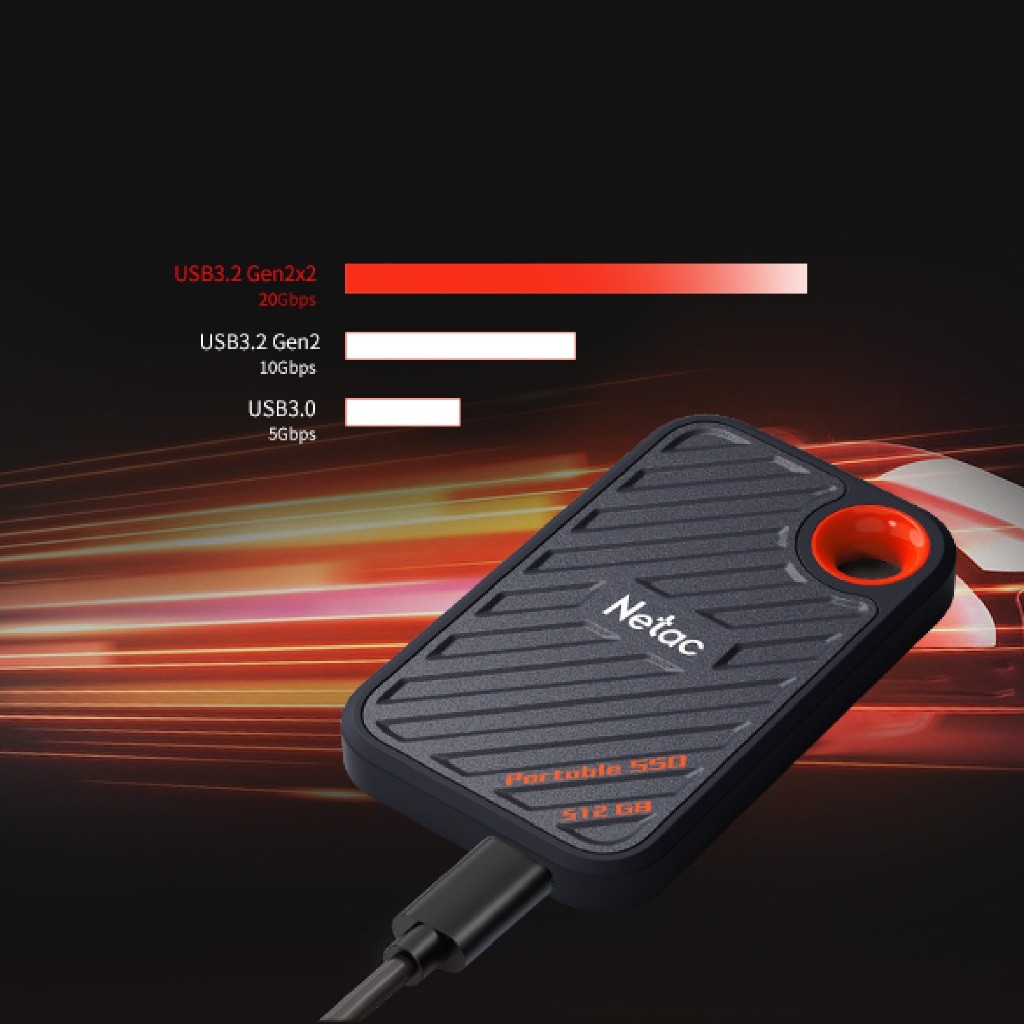 Jual Netac Official Store - Netac ZX20 External Portable SSD 2TB USB 3.2 Gen 2x2 Type-C up to ...