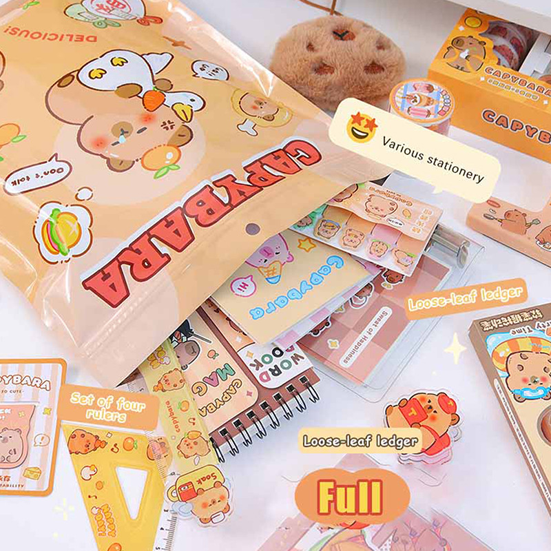 Jual 1Set Cartoon Kawaii Capybara Stationery Blind Bag Cute Capybara ...