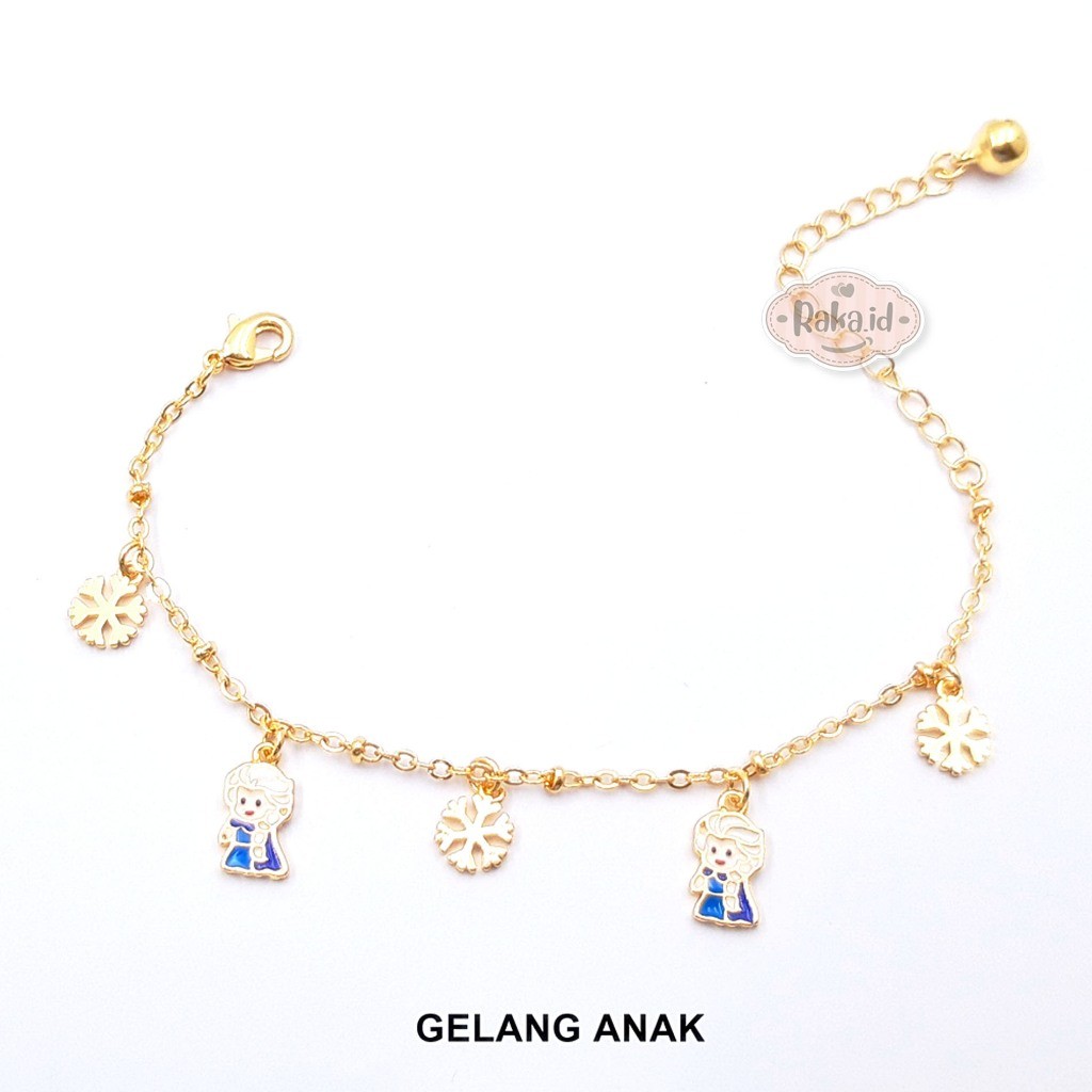 Jual Gelang Anak Perempuan Gelang Tangan Anak Rantai Motif Elsa Frozen ...