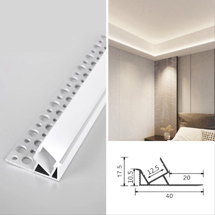 Jual AMC HS4018 Kap Housing LED Strips Aluminium LED Profile Linear LED ...