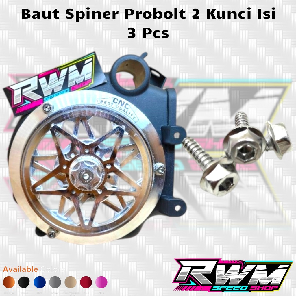 Jual Baut Spiner Motif Probolt Baut 2 Kunci Untuk Spiner Isi 3 Pcs ...