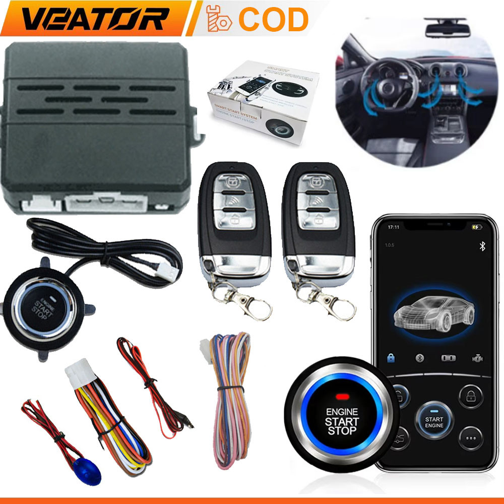 Jual PKE Keyless Entry Car Alarm Car Remote One Start Stop Kit Ponsel ...