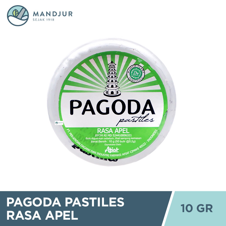 Jual Pagoda Pastiles Rasa Apel 10 Gram - Permen Pelega Tenggorokan ...