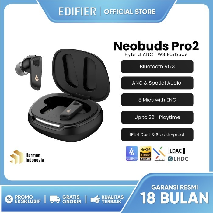 Jual EDIFIER NEOBUDS Pro 2 True Wireless Active Noise Cancellation in-Ear Spatial Audio LDAC ...