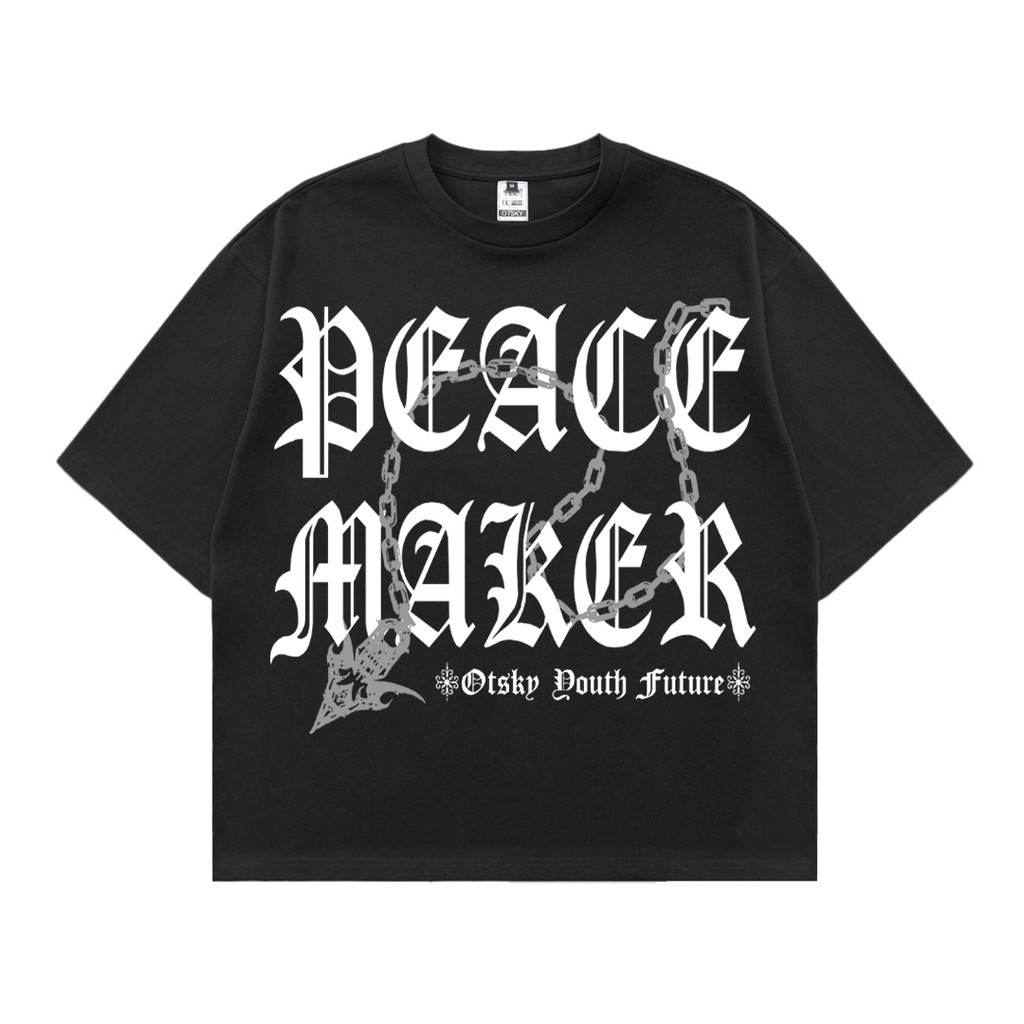 Jual Otsky Kaos Peace Maker Boxy Fit Oversize 24s & 16s Unisex X ...
