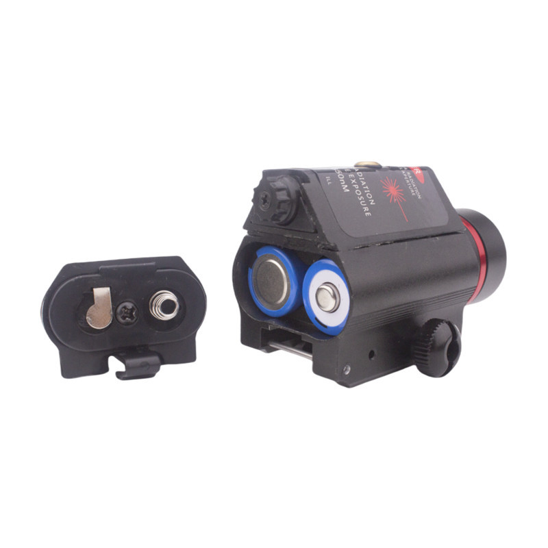Jual Tactical Flashlight with Remote Switch Red Dot Laser Sight Light ...