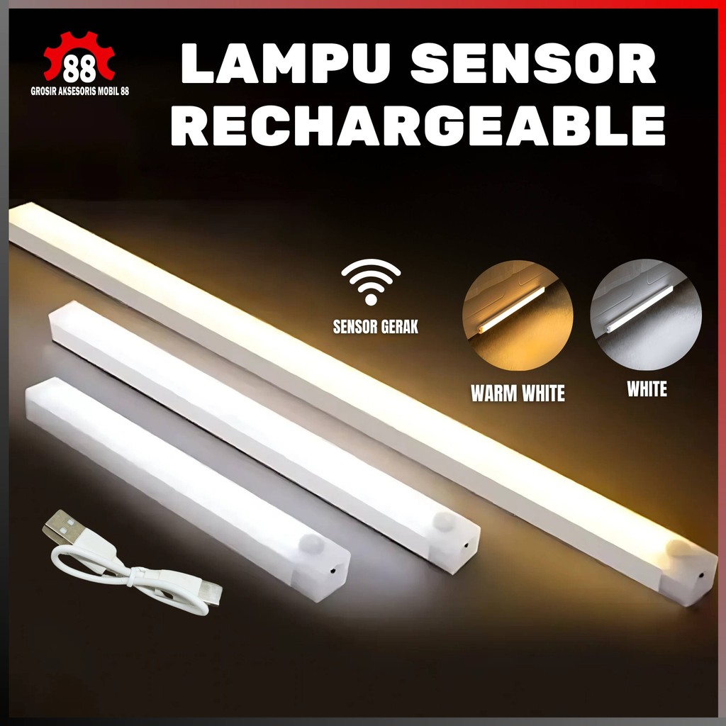 Jual Lampu Neon Panjang Strip Led Usb Sensor Cahaya 10CM 20CM 30CM 50CM ...