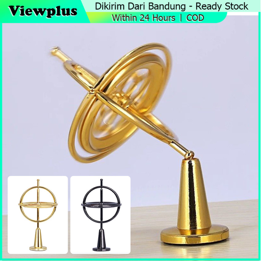 Jual Gyroscope Fidget Spinner Metal Gyro Toy Anti-Gravity Self ...