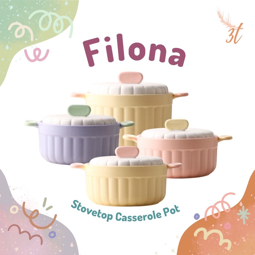 Jual Filona StoveTop Casserole / Panci Keramik | Shopee Indonesia