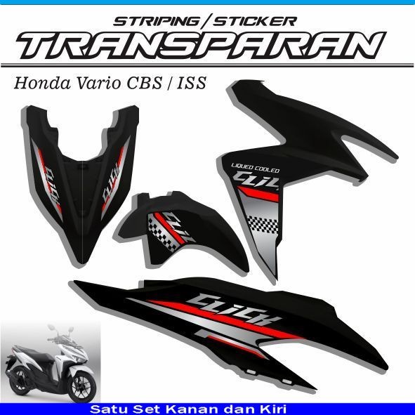 Jual VARIASI SIMPLE VARIO 125-150 NEW STIKER STRIPING TRANSPARAN ...
