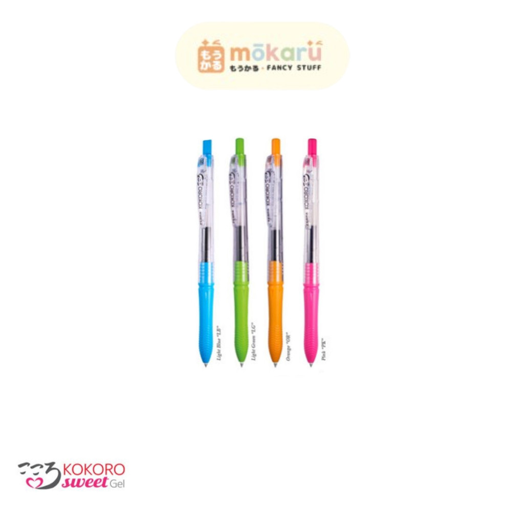 Jual Zebra Kokoro SWEET Gel Pen Pulpen Gel 0,5mm Tinta Hitam Pulpen Gel ...