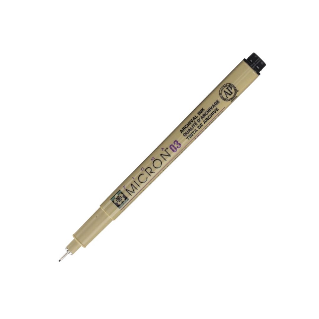 Jual Sakura Pigma Micron Drawing Pen 03 Fine Liner - Black | Shopee ...