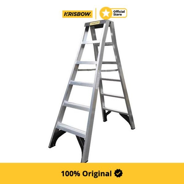 Jual Krisbow 1.7 mtr Tangga Aluminium Twin 6 Step Prlt1706A ...