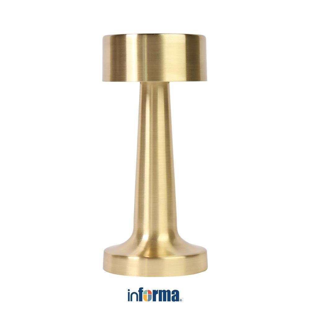 Jual Informa Lampu Meja Led Rechargeable Sentuh - Gold Decorative Table ...