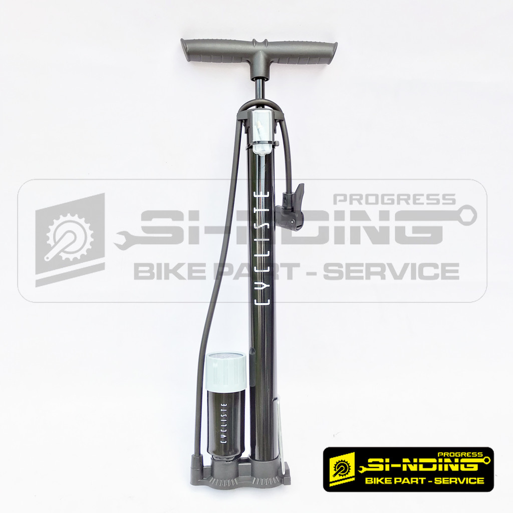 Jual Pompa Tabung Lantai Sepeda Floor Pump Cycliste Steel Dual Head 160 ...