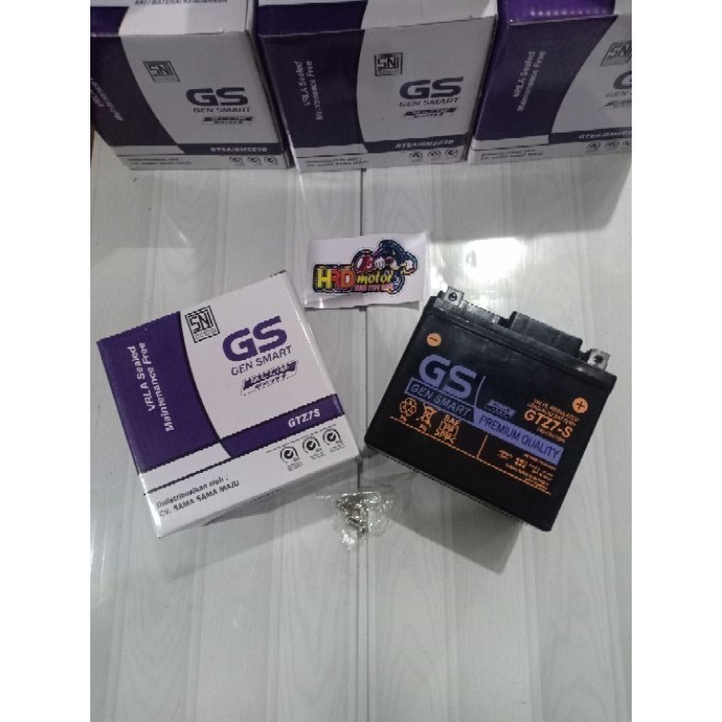 Jual AKI GS GTZ7S NMAX PCX SATRIA FU VARIO 125 VARIO 150/160 BEAT POP ...