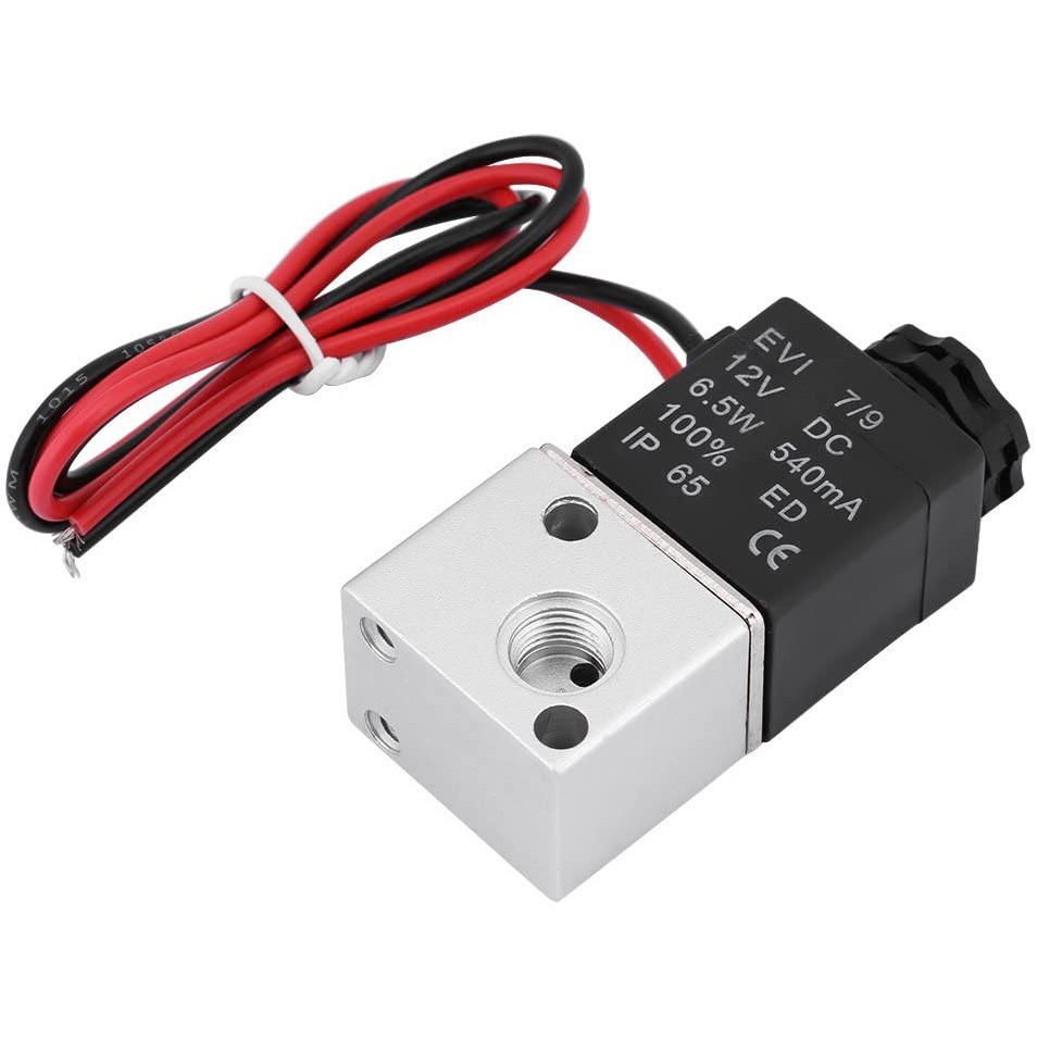 Jual Solenoid Valve Electric Pneumatic Air Valve 1/8" DC 12V 3-Way | Shopee Indonesia