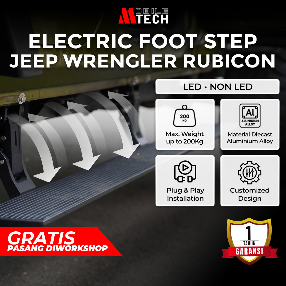 Jual Electric Footstep Rubicon Mobiletech | Shopee Indonesia