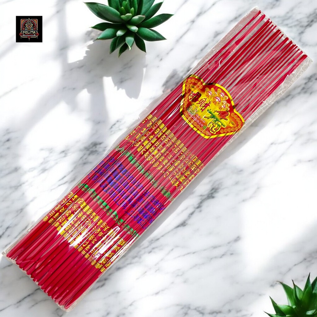 Jual Dupa Huruf Keberuntungan Merah Cabe 48 cm Isi 30 Stik H155 ...