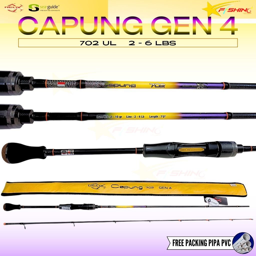 Jual SF Joran UL CAPUNG 702 Gen GEN 4 3 SE Spinning (Juli2022) 2-6lb by Relix Nusantara Penta ...