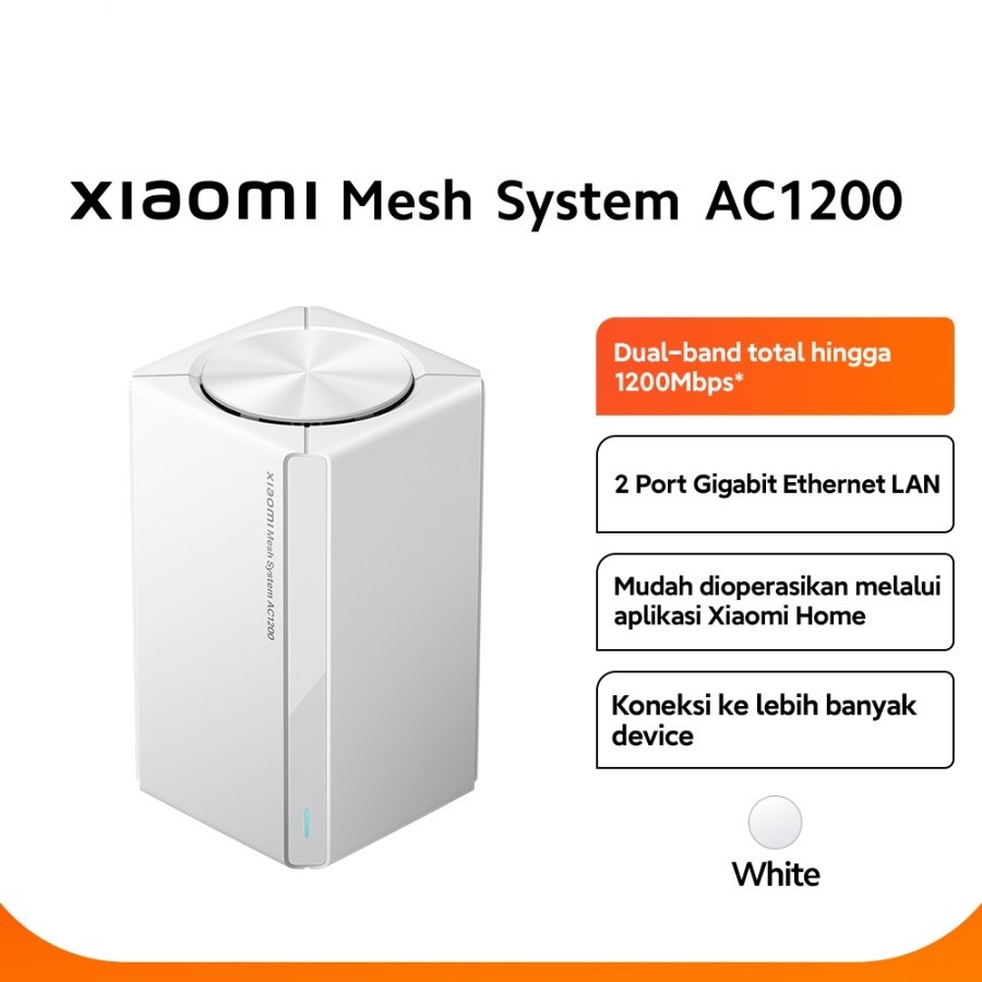 Jual Xiaomi Mesh System AC1200 1200 Mbps Dual-band 2,4 GHz dan 5 GHz | Shopee Indonesia