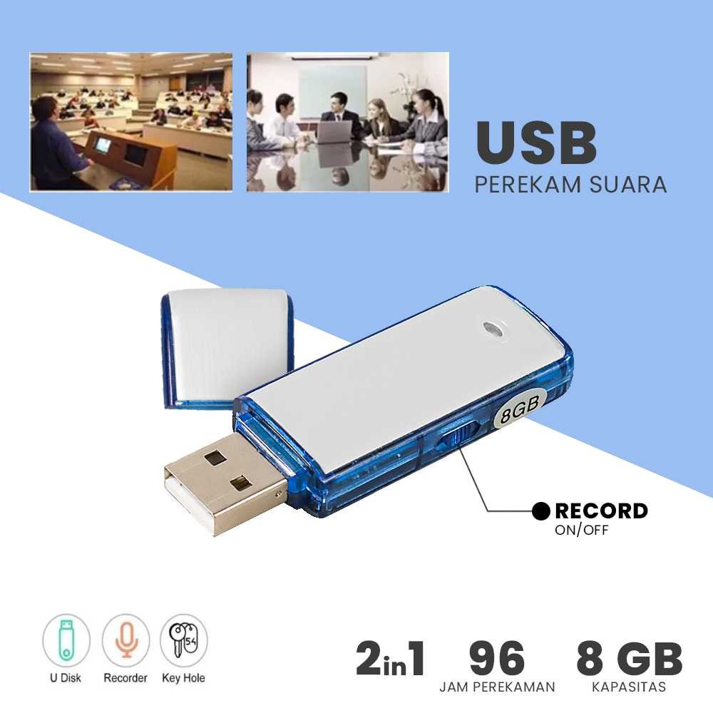 Jual USB Flashdrive Sound Voice Recorder Flashdisk Perekam Suara 8GB ...