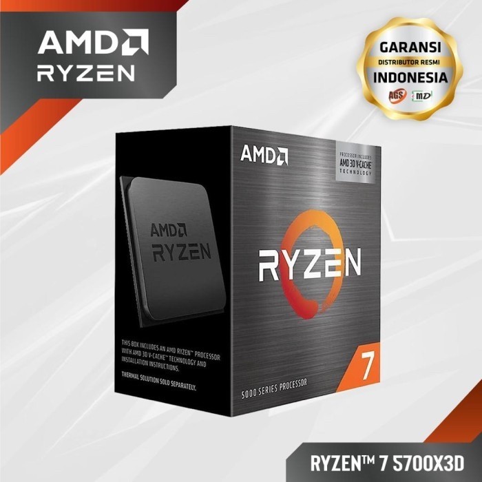 Jual Processor AMD Ryzen 7 5700X3D 8 Cores 16 Threads AM4 BOX | Shopee Indonesia